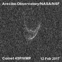 Arecibo Observatory captures revealing images of Comet 45P/Honda-Mrkos ...