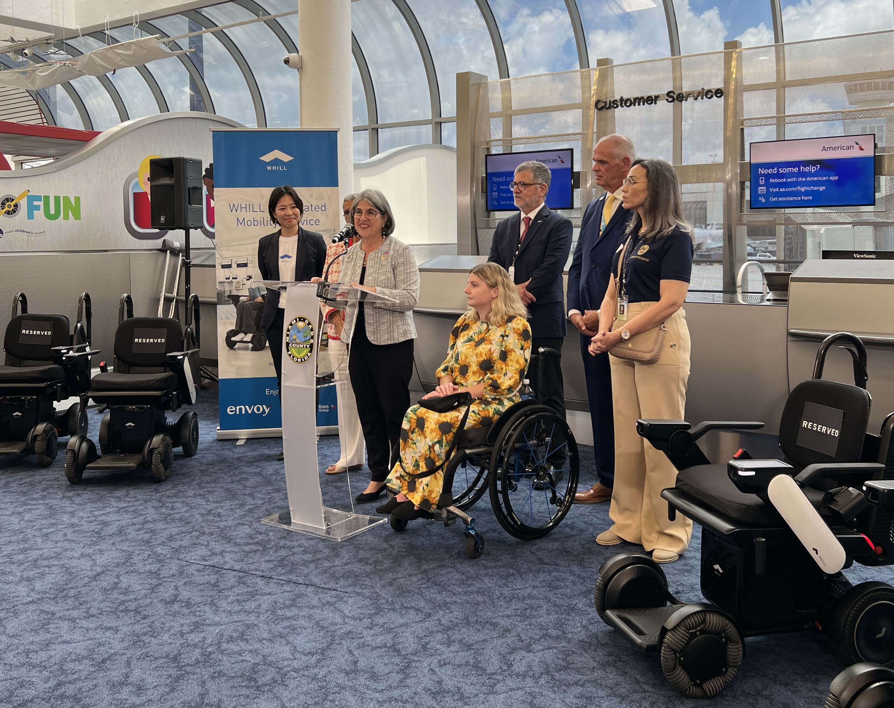 New autonomous wheelchairs at Miami International Airport