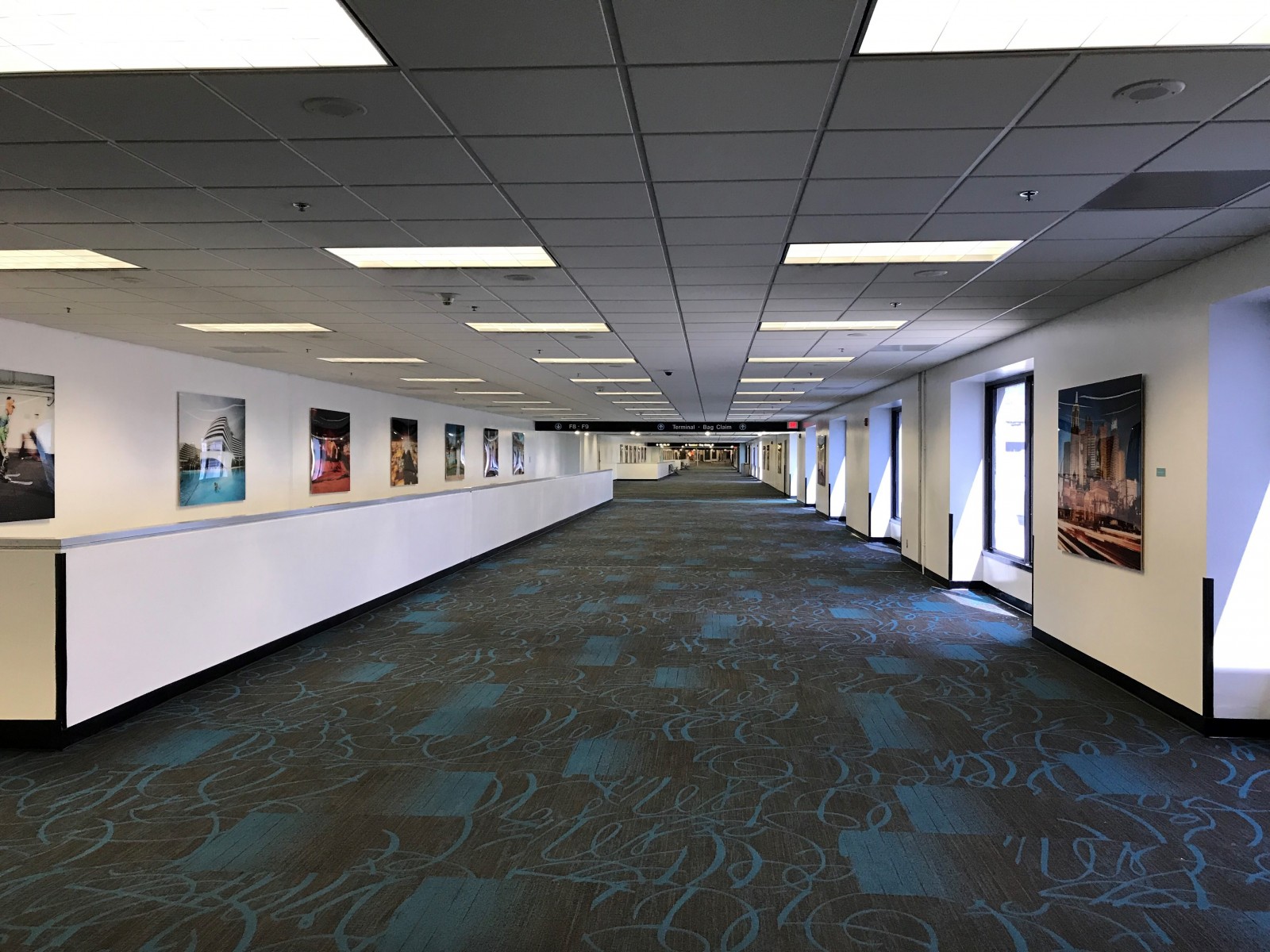 Concourse F, post-security area