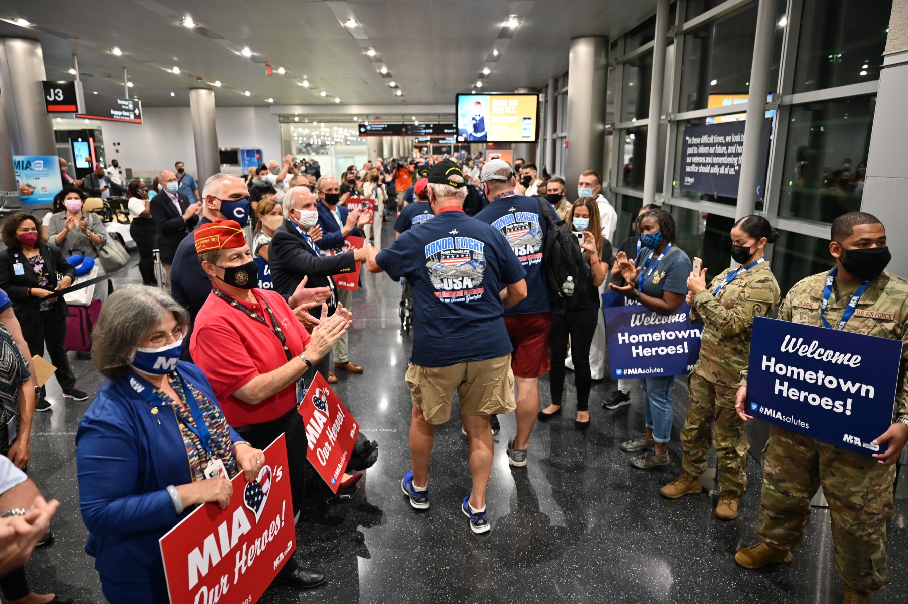 MIA hosts Honor Flight for more than 70 local war veterans