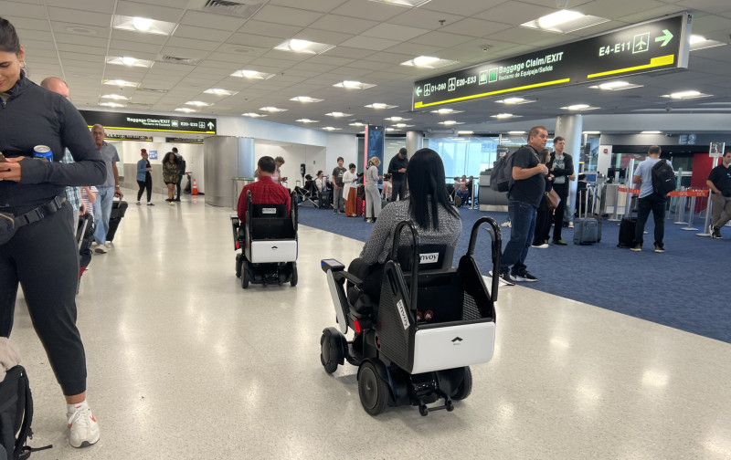 New autonomous wheelchairs at Miami International Airport