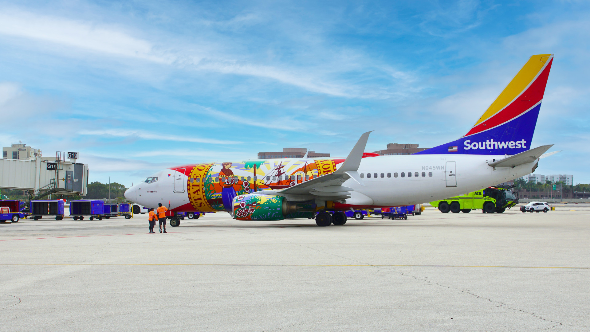 Southwest shows MIA LUV on National Florida Day