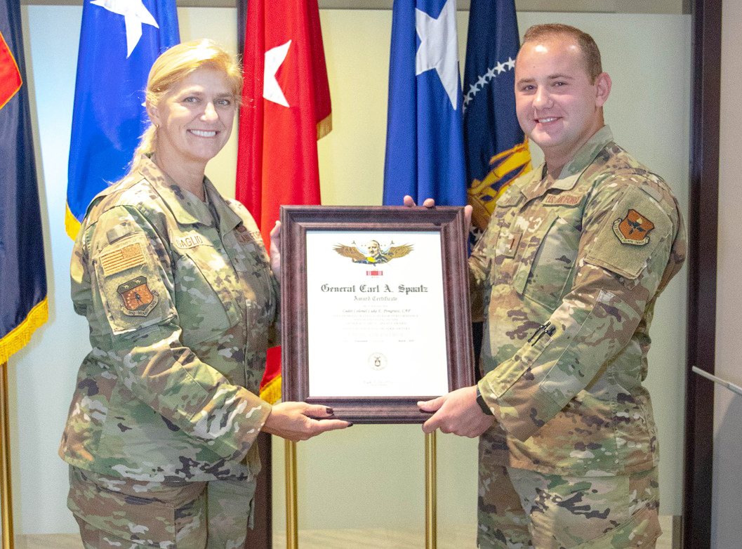 Former Massachusetts Cadet Honored with Spaatz Award