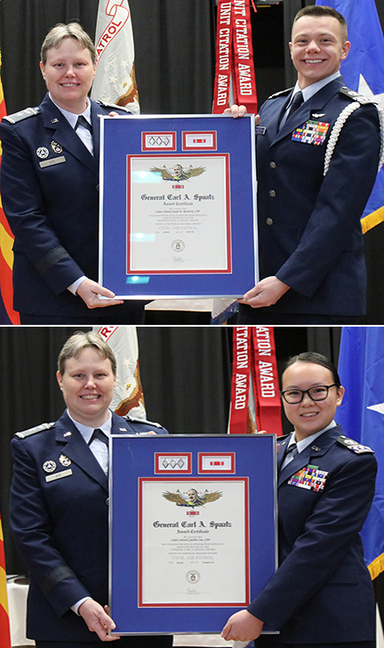 Arizona Wing Pair Presented Spaatz Awards