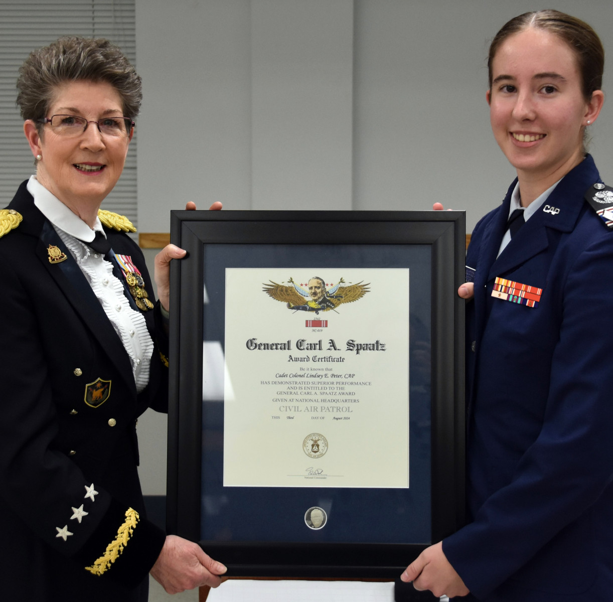 North Carolina Cadet Receives Spaatz Award