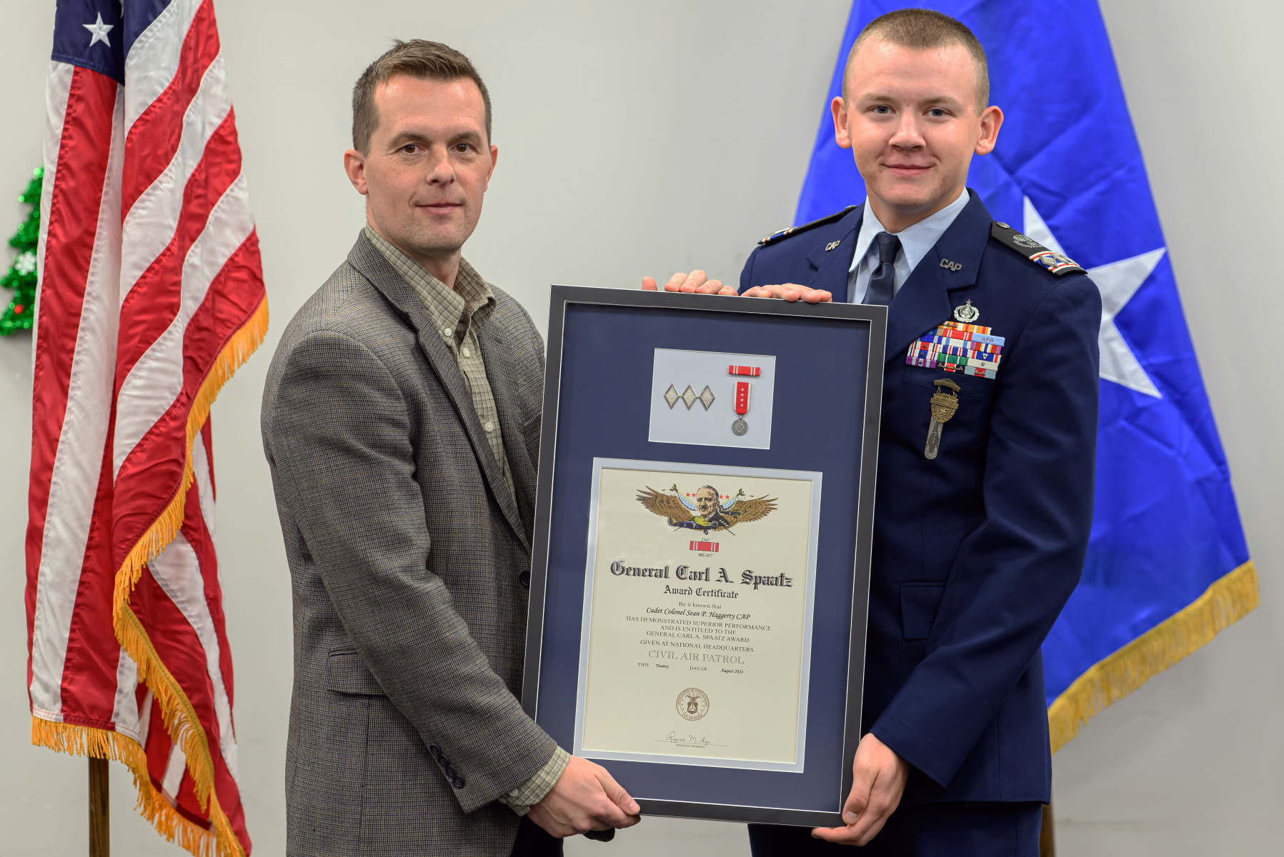 Maine Cadet, New Marine, Honored with Spaatz Award