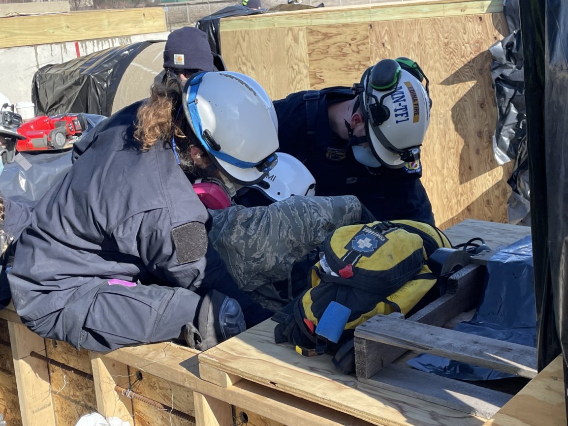 Minnesota Members Portray Structure Collapse Injured