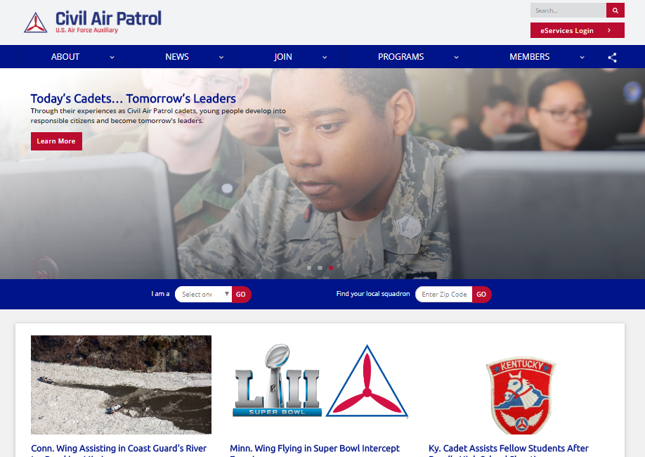 New CAP Website Launched Today