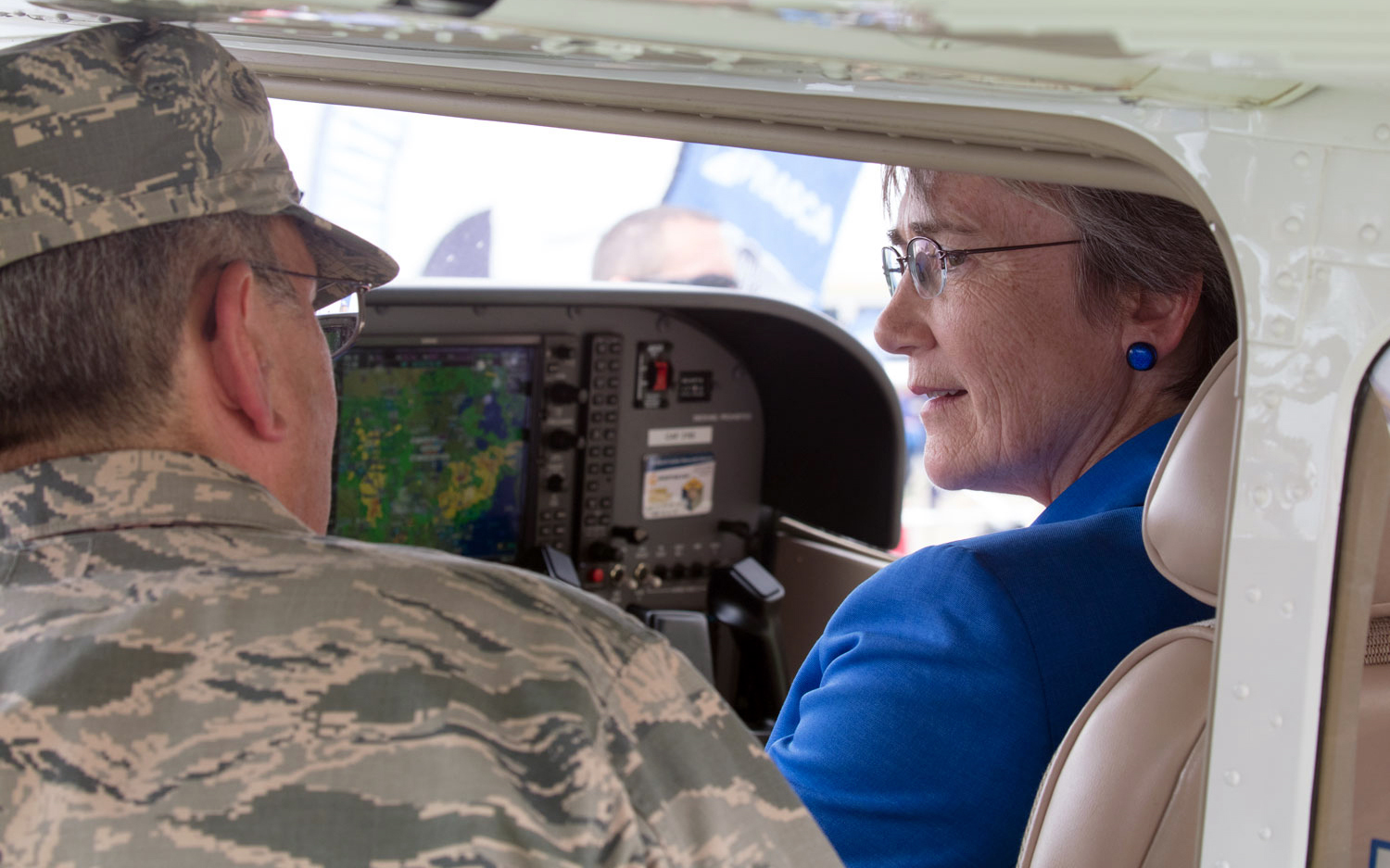 Wilson, Secretary of Air Force, Visits CAP Members at EAA AirVenture ...