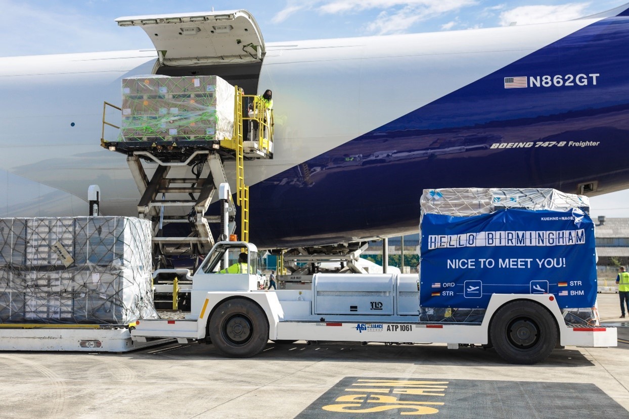 Kuehne+Nagel and Birmingham-Shuttlesworth Airport welcome the first ...