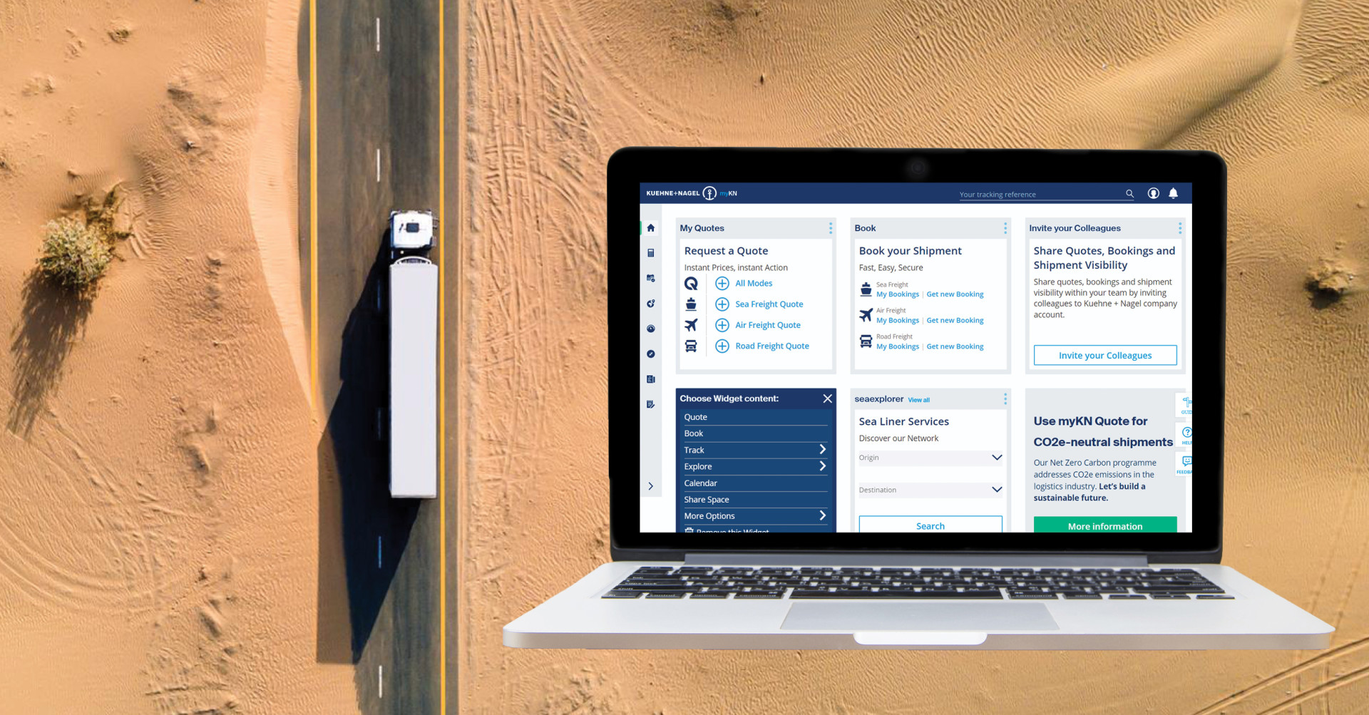 myKN Booking launched for Road Logistics in MEA, as online freight ...