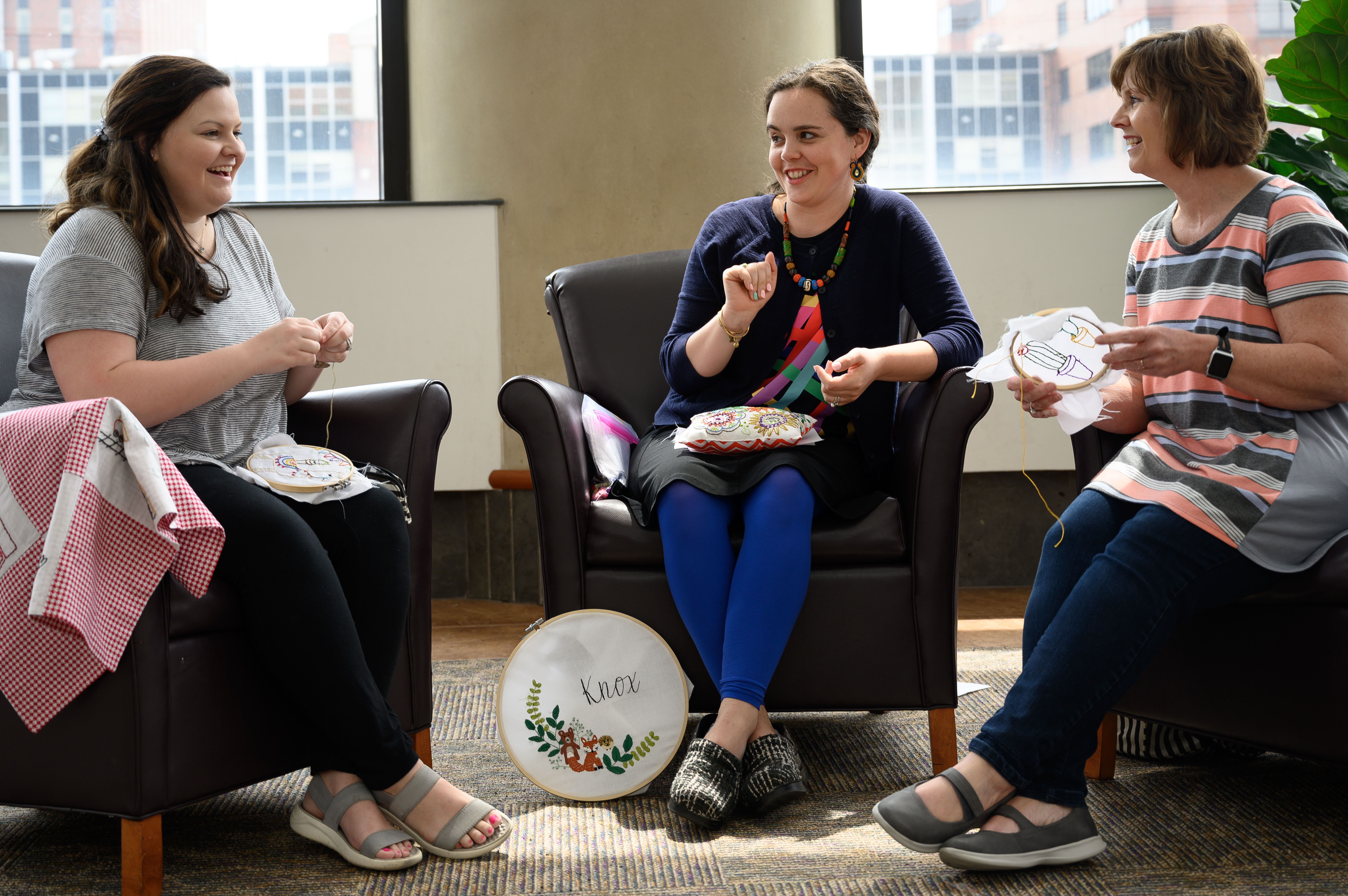 Using Stitches To Help Pass The Time For Hospital Patients and Families