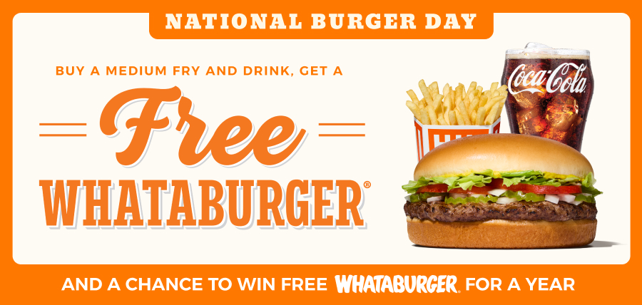 This National Hamburger Day, Get a Chance to Win Free Whataburger for a ...