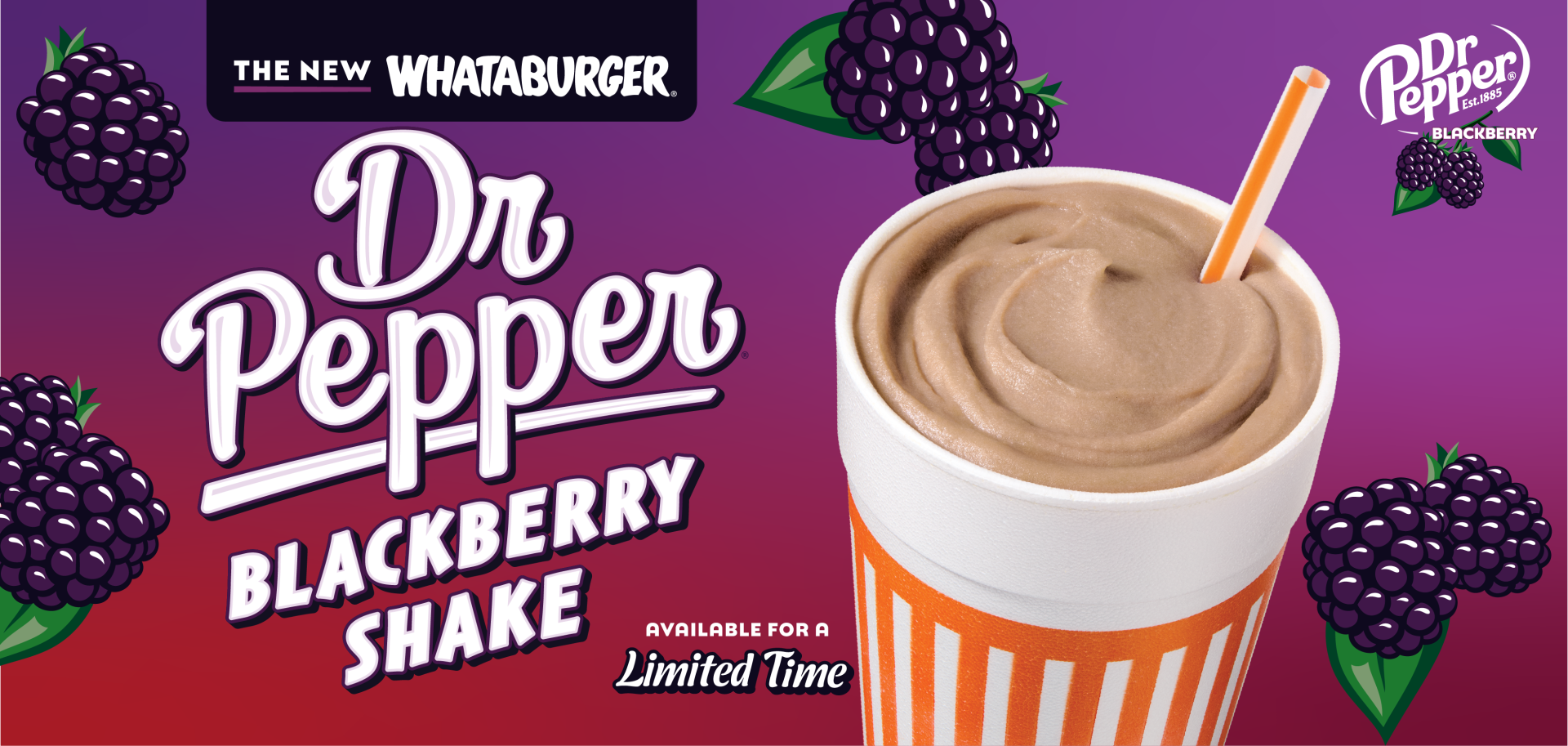 Whataburger® Introduces the New Dr Pepper® Blackberry Shake: A Fresh ...