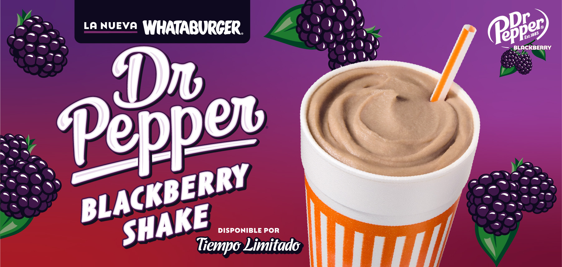 ¡El estreno más esperado! Llegó la Dr Pepper Blackberry Shake de ...