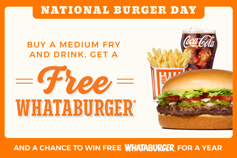 This National Hamburger Day, Get a Chance to Win Free Whataburger for a ...