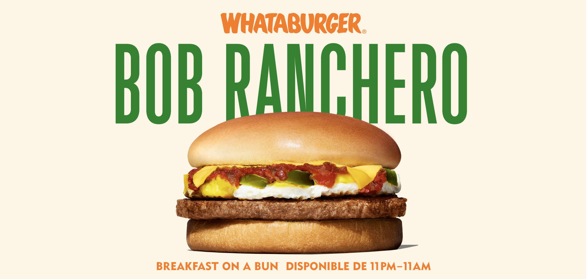 ¡Descubre al gemelo picante de BOB! Llega el BOB Ranchero de Whataburger