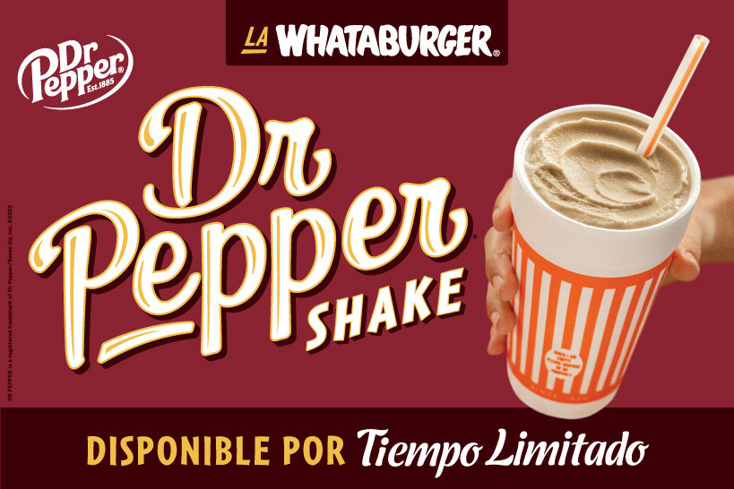 ¿Adivina quién está de vuelta? ¡La Dr Pepper Shake de Whataburger ...