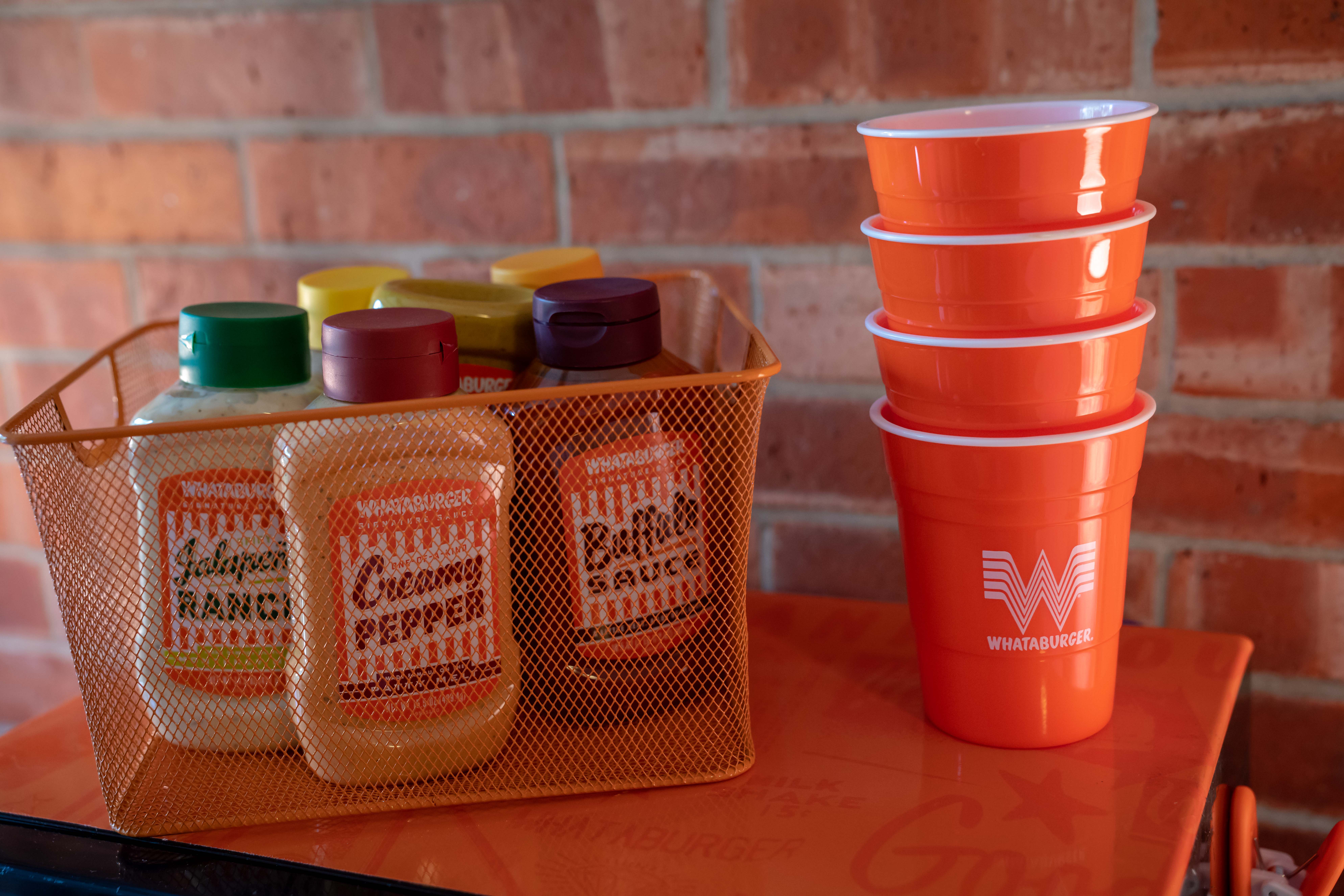 Whataburger love extends wall-to-wall in his residence hall