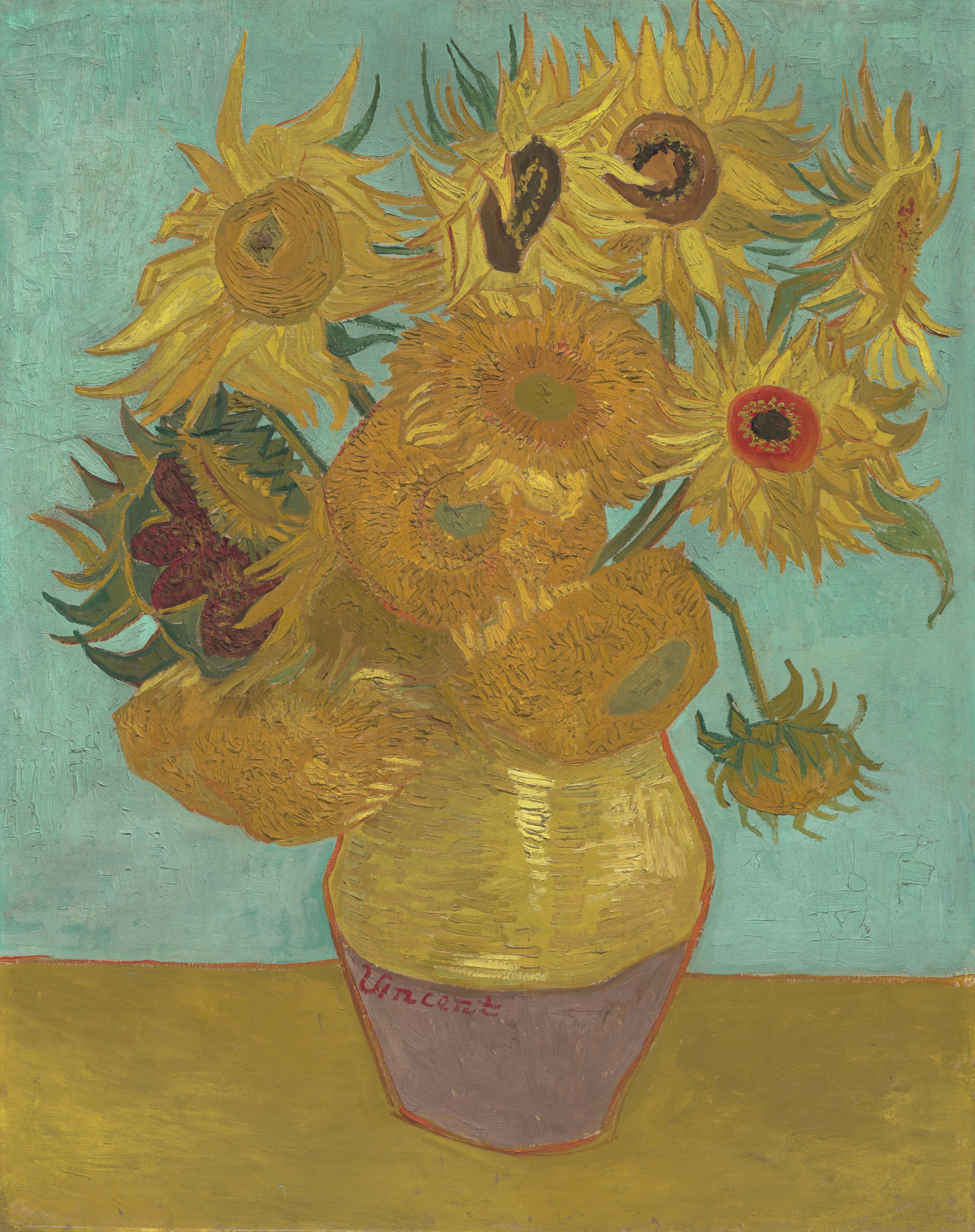 Van Gogh’s Sunflowers: A Symphony in Blue and Yellow