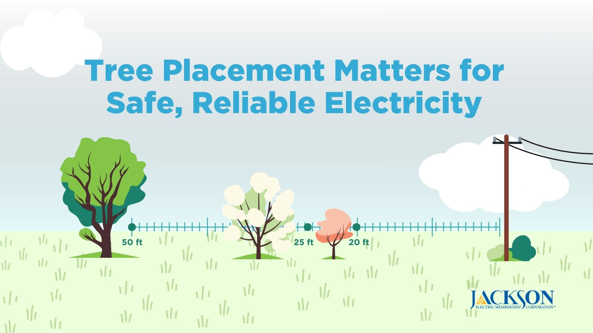 Tree Placement Matters for Safe, Reliable Electricity