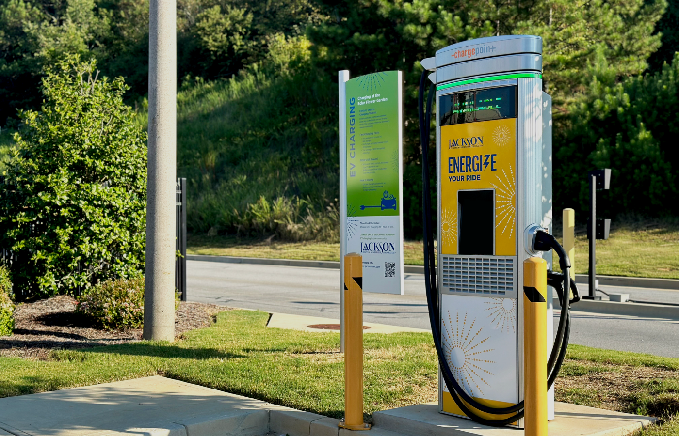 EV Fast Chargers Available at Jackson EMC Offices