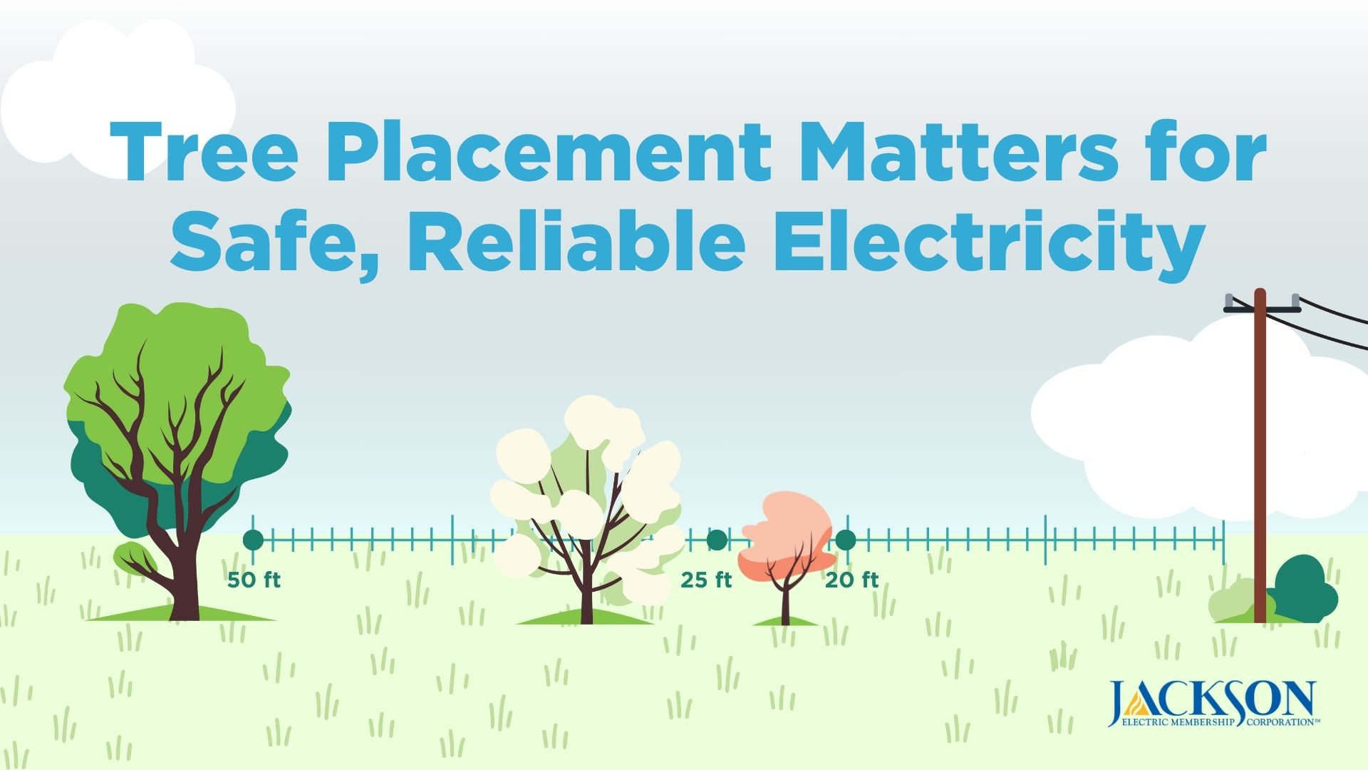 Tree Placement Matters for Safe, Reliable Electricity