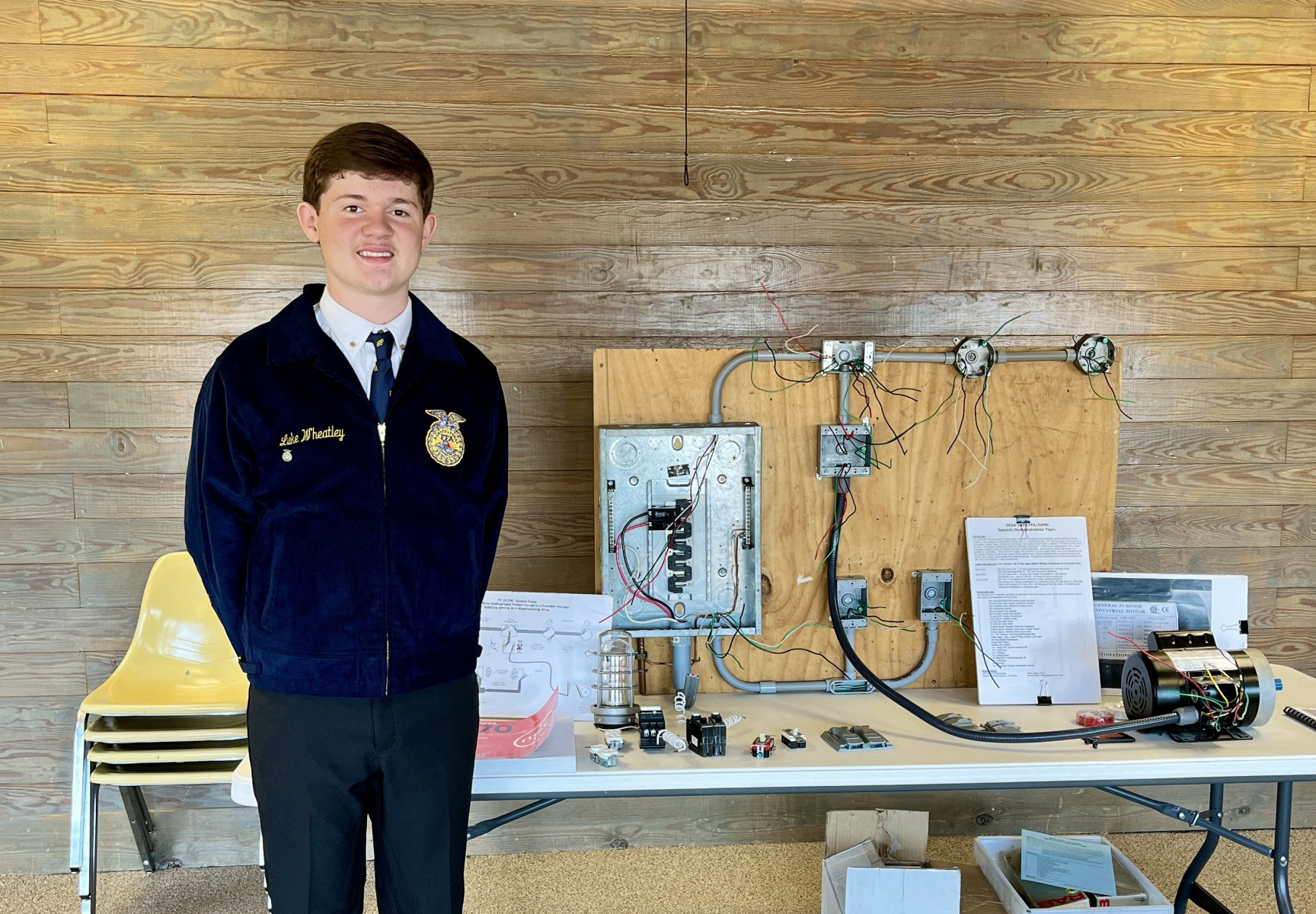 Banks County High School Sophomore Wins FFA State Wiring Competition