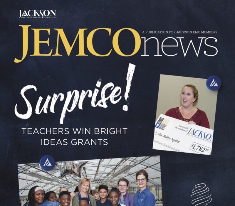 SURPRISE! You won a Jackson EMC Bright Ideas Grant for your school!