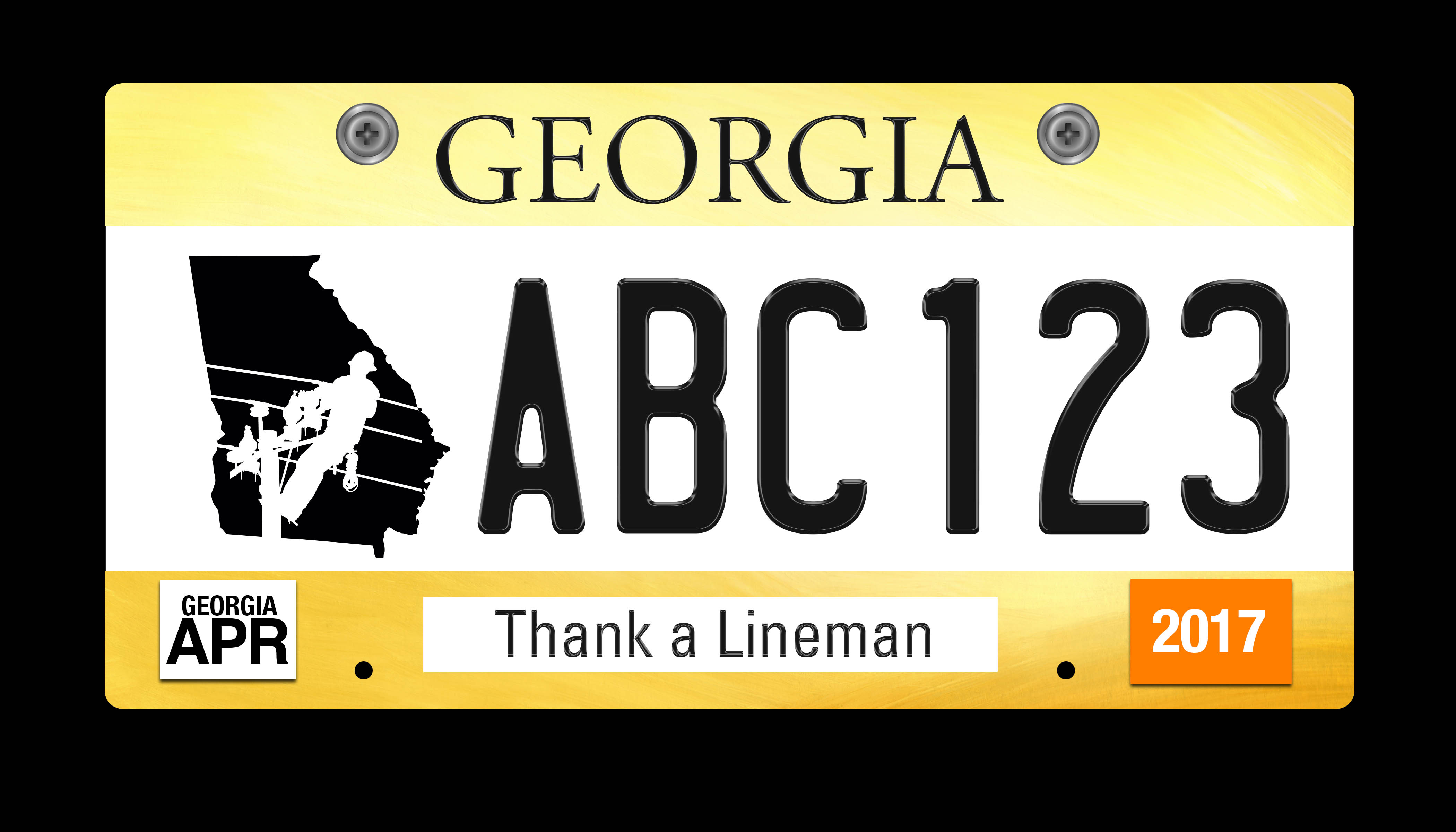 ‘Thank a Lineman’ License Plate Now Available for Georgia Motorists