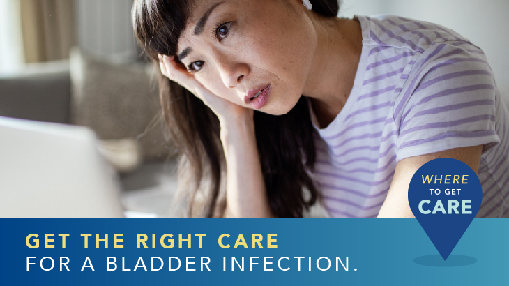 Bladder infection and UTI - seeking treatment