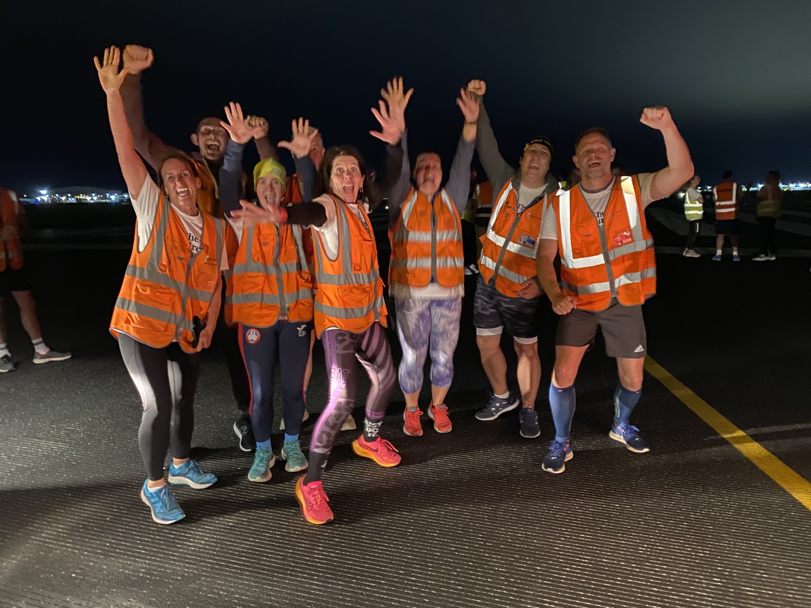 Charity fun run takes off on newly resurfaced runway