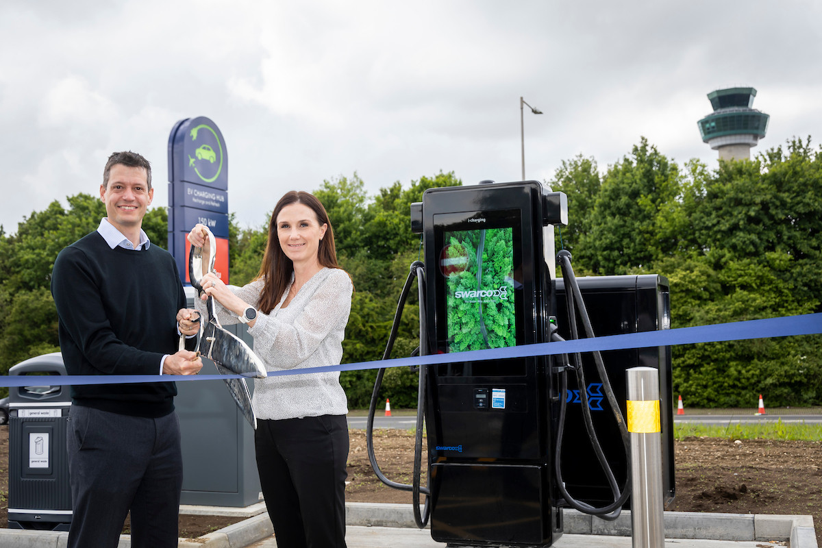 Green drive: High-speed EV charging hub opens