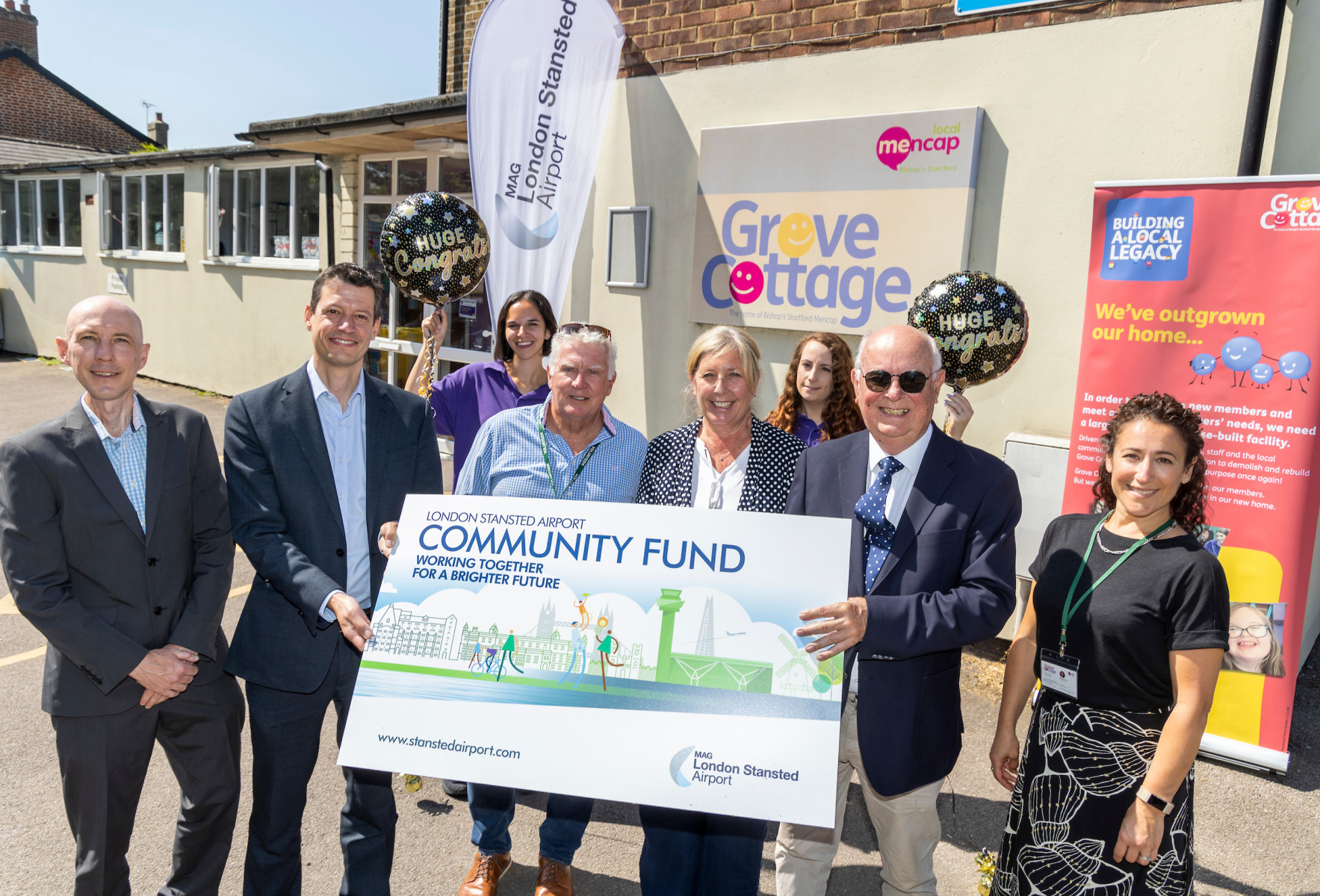 Daniel Burford, Stansted Airport Community Engagement Manager, Gareth ...