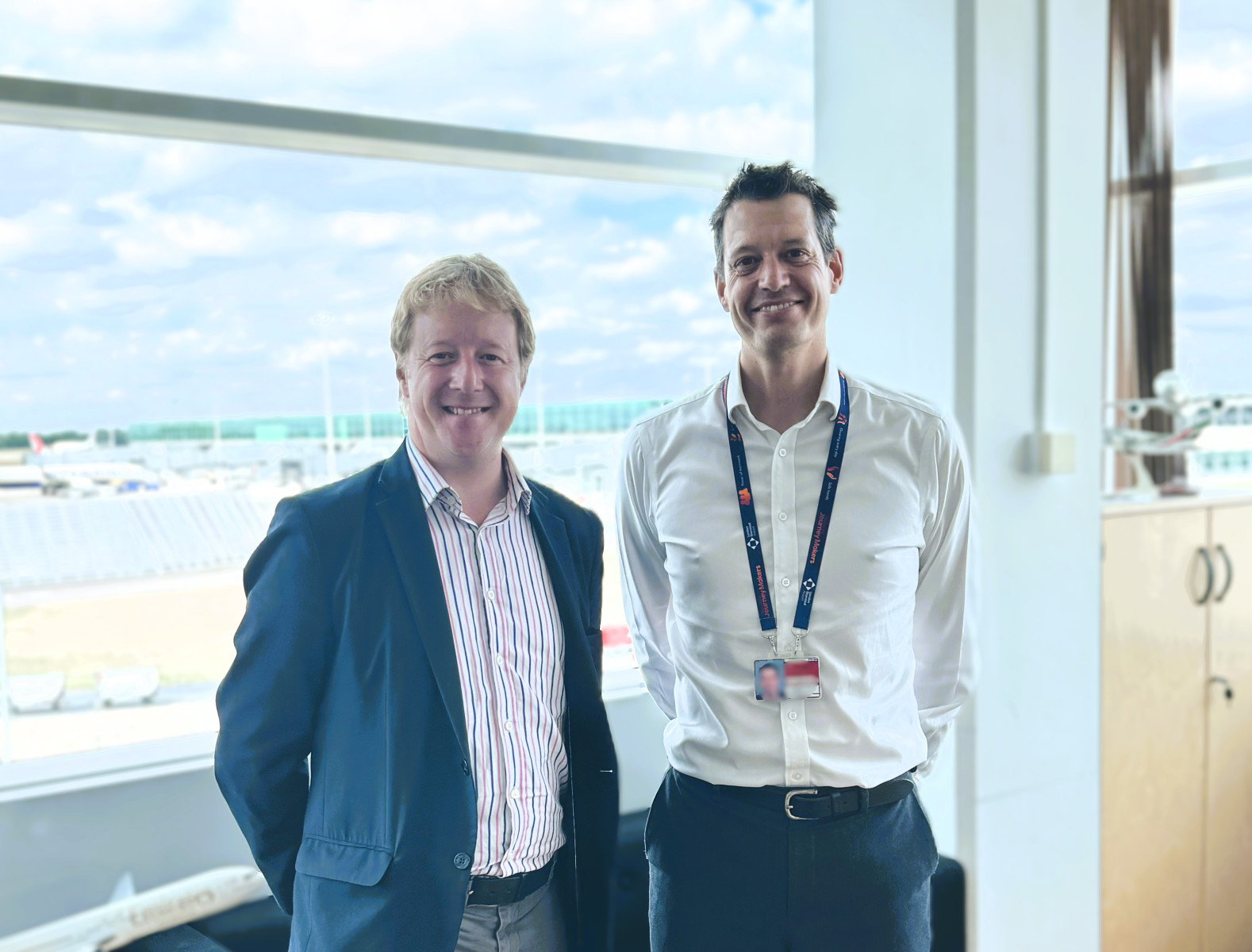Mayor Paul Bristow pictured with Gareth Powell