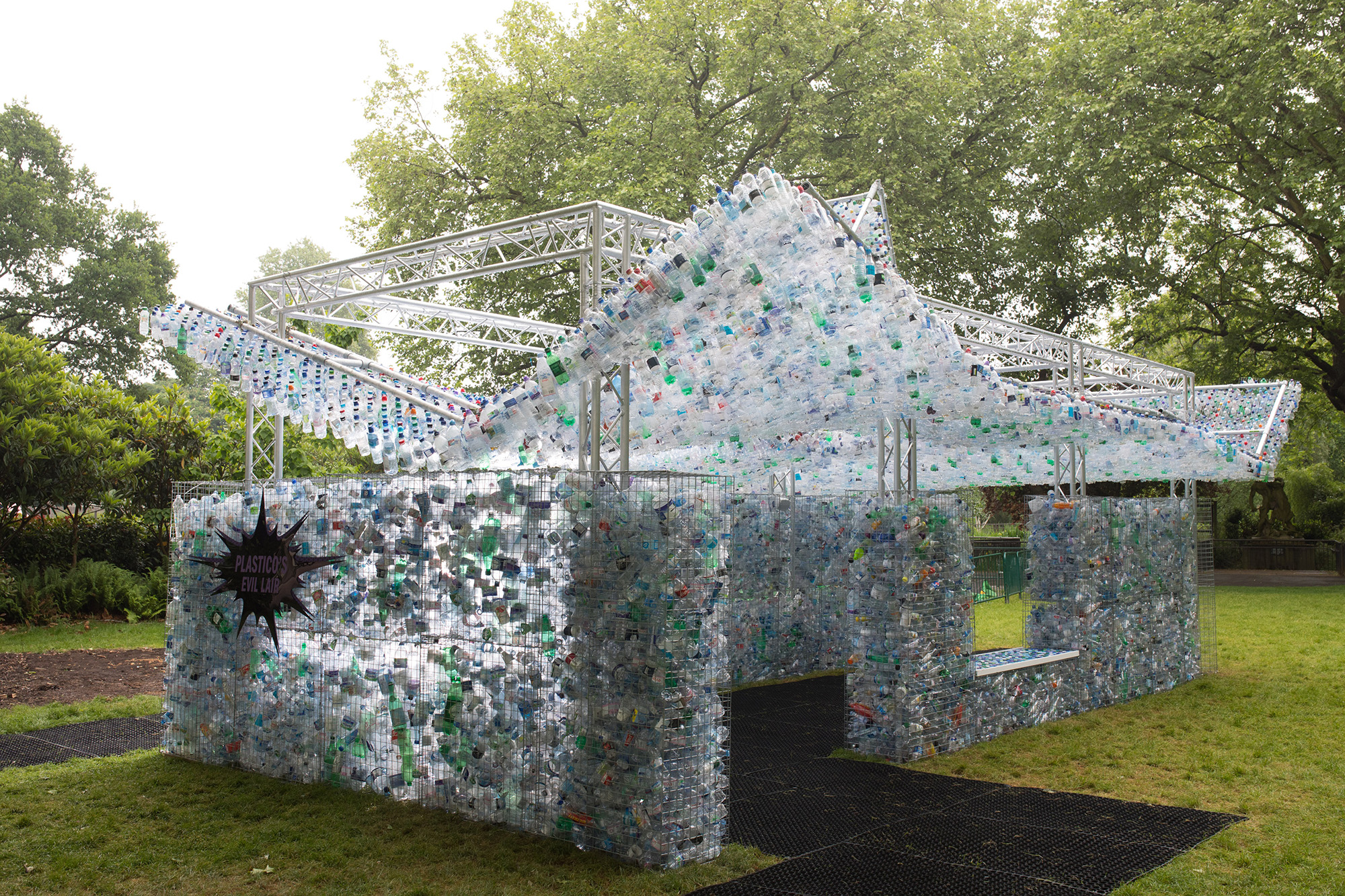 Stansted Airport plastic waste helps form London Zoo art installation