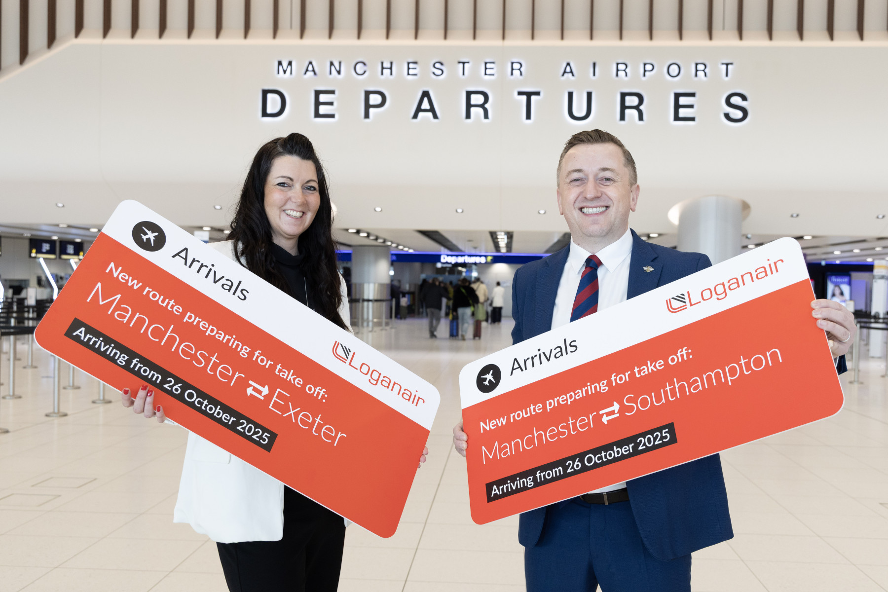 Loganair announces new services from Manchester to Exeter and Southampton