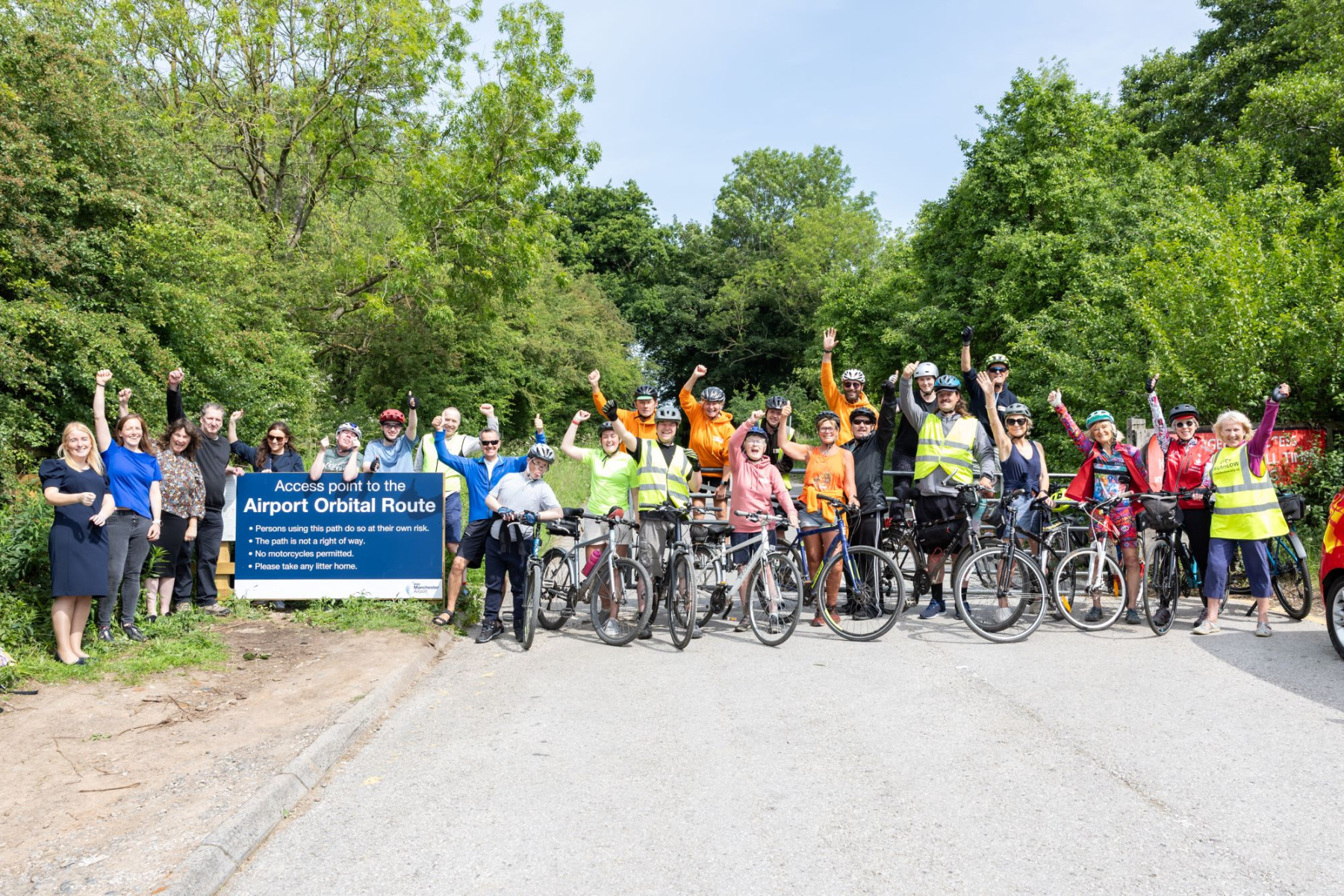 New access point on Manchester Airport trail is the wheel deal for ...