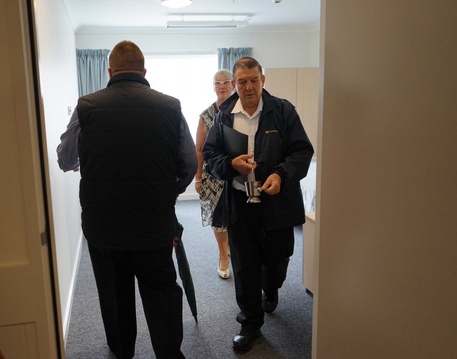 Karakia and blessing of rooms