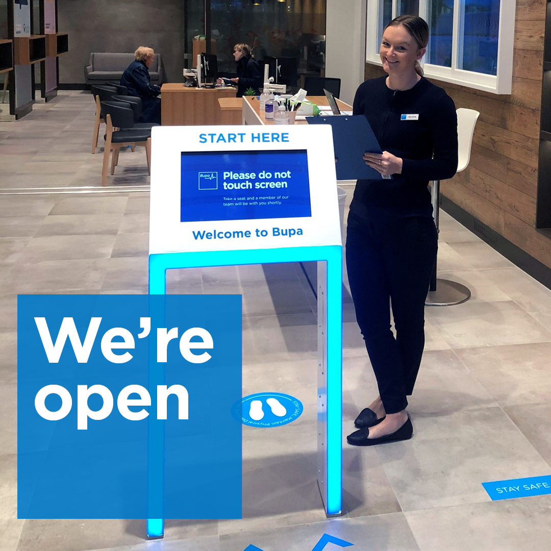 Bupa reopens its doors to customers