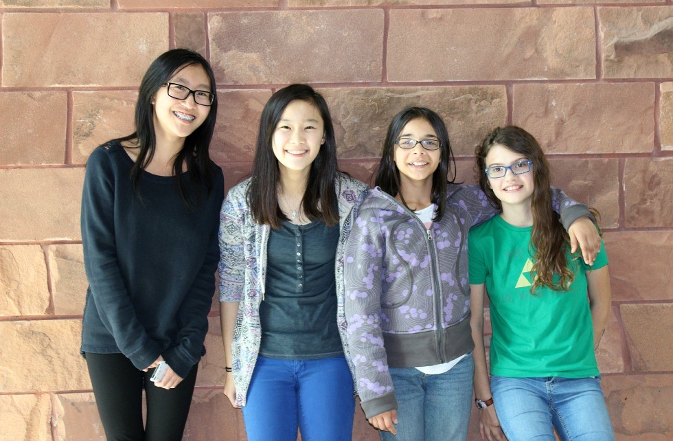 Junior-high girls share coding knowledge through MOOC