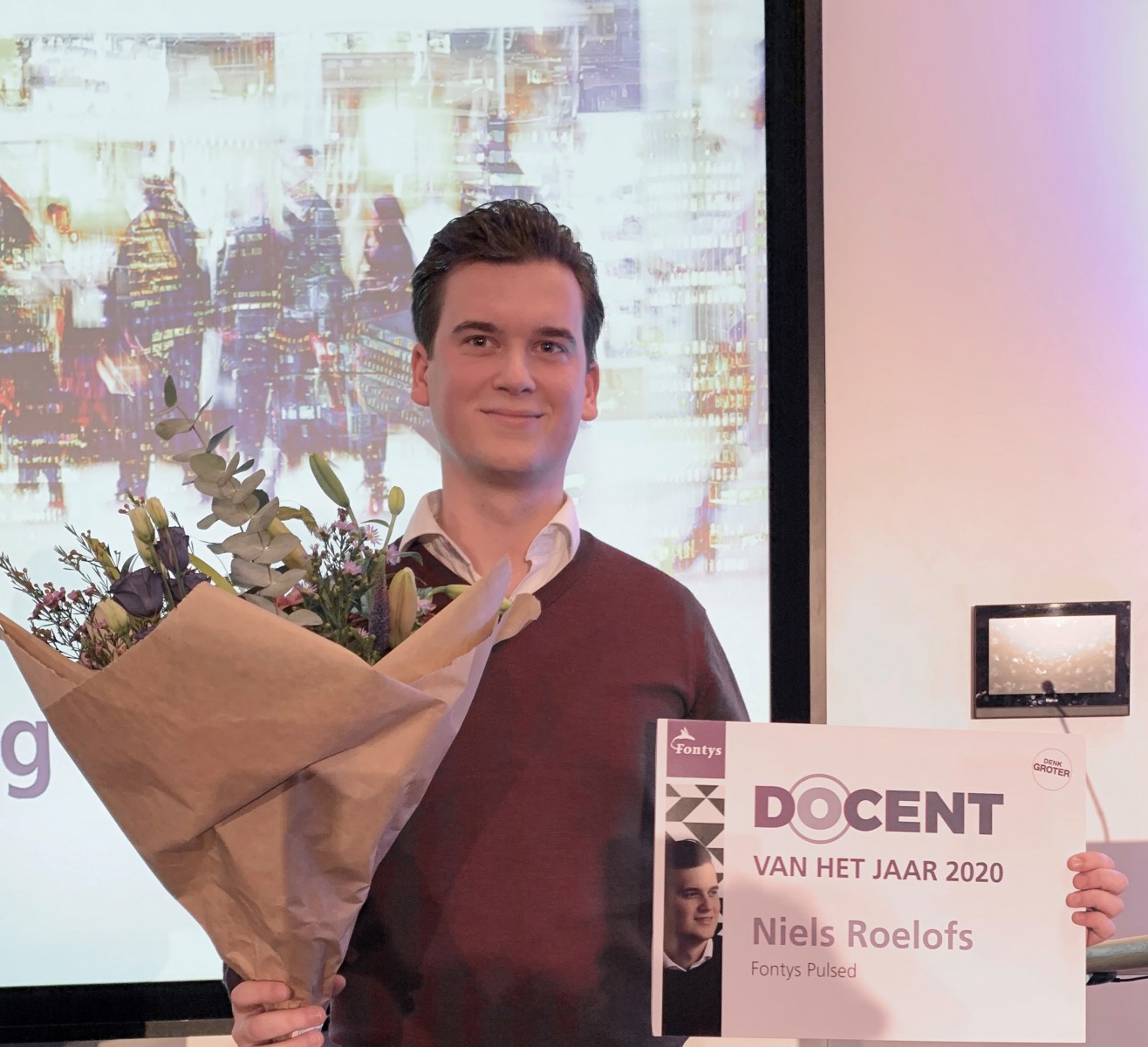 Docent van het Jaar Niels (25) is 'het totaalpakket'