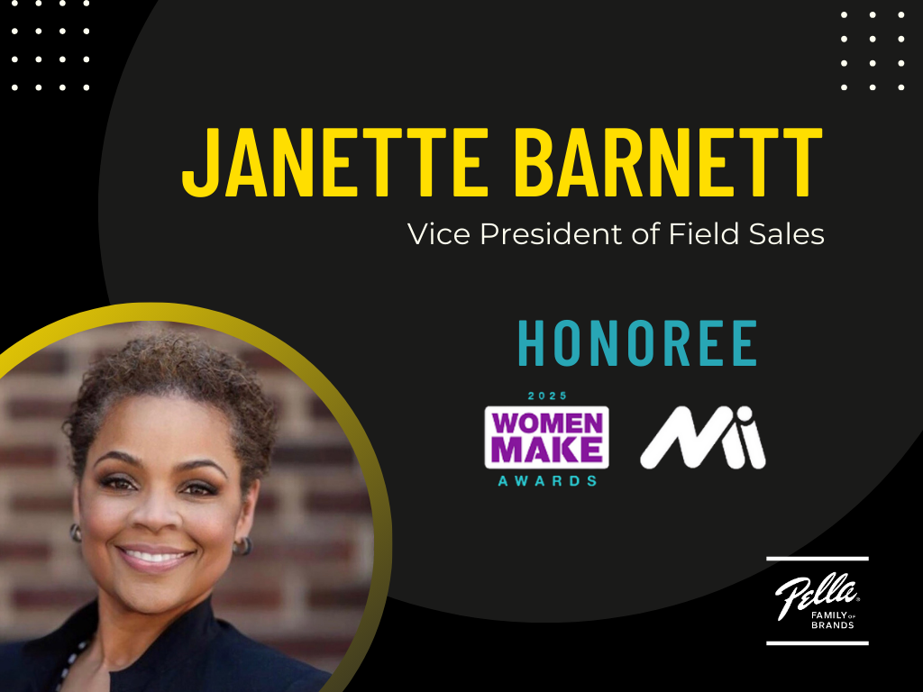 Pella Corporation’s JaNette Barnett Honored with Women MAKE Award