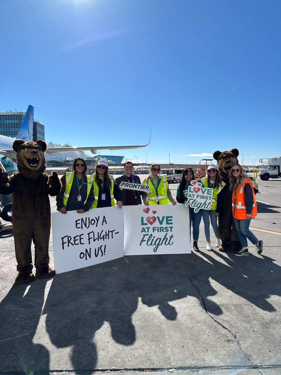 Free Flights! Frontier’s Griz the Bear Professes “Love Actually ...