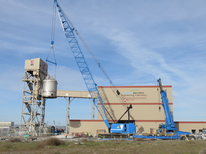 Vit Plant lifts out vessel that supports vitrification of nuclear waste ...