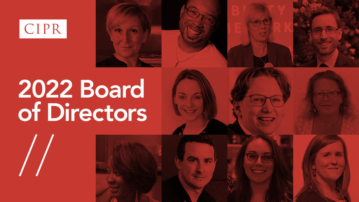 New CIPR Board features "a wealth of talent representing the diversity ...