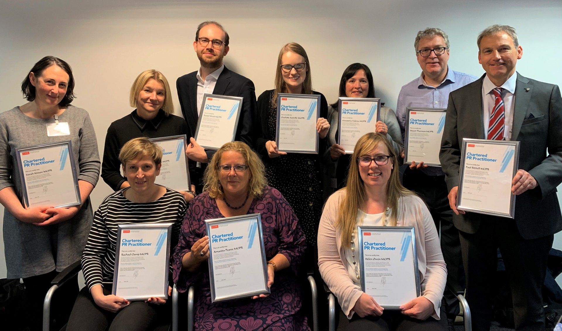 CIPR President welcomes 10 new Chartered Practitioners