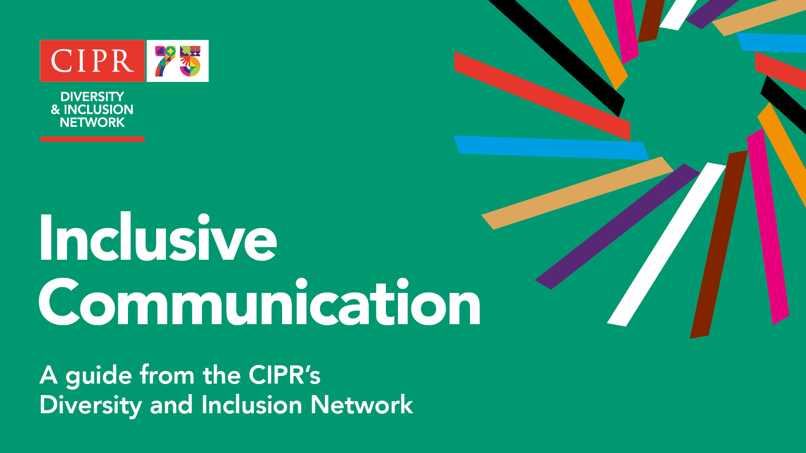 New CIPR Diversity and Inclusion Network guide on Inclusive Communication