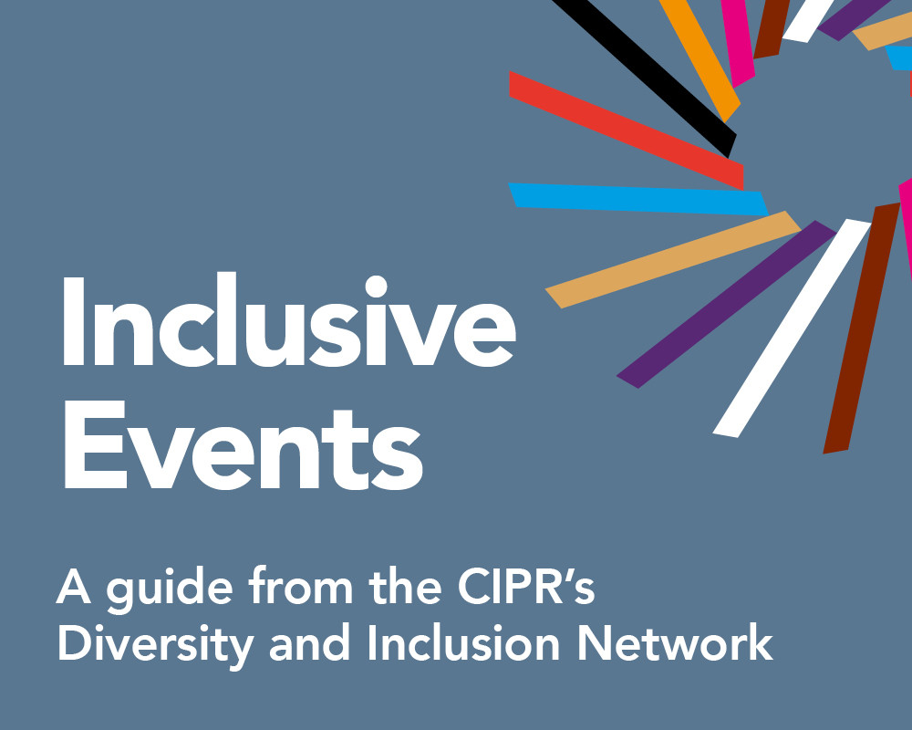 New CIPR Diversity and Inclusion Network guide on Inclusive Events