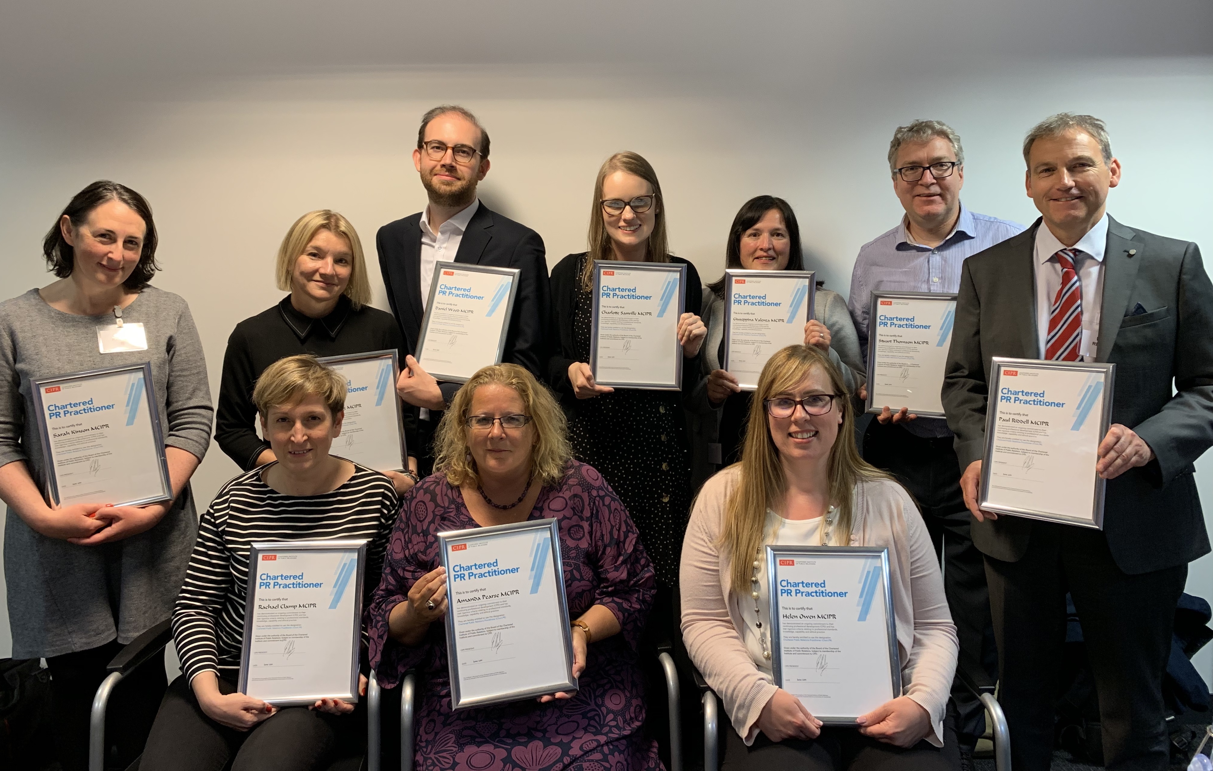 CIPR President welcomes 10 new Chartered Practitioners